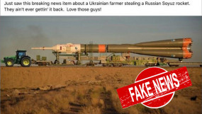 ट्रैक्टर से रॅाकेट खीचता यूक्रेनी किसान, फर्जी है यह वायरल फोटो ...